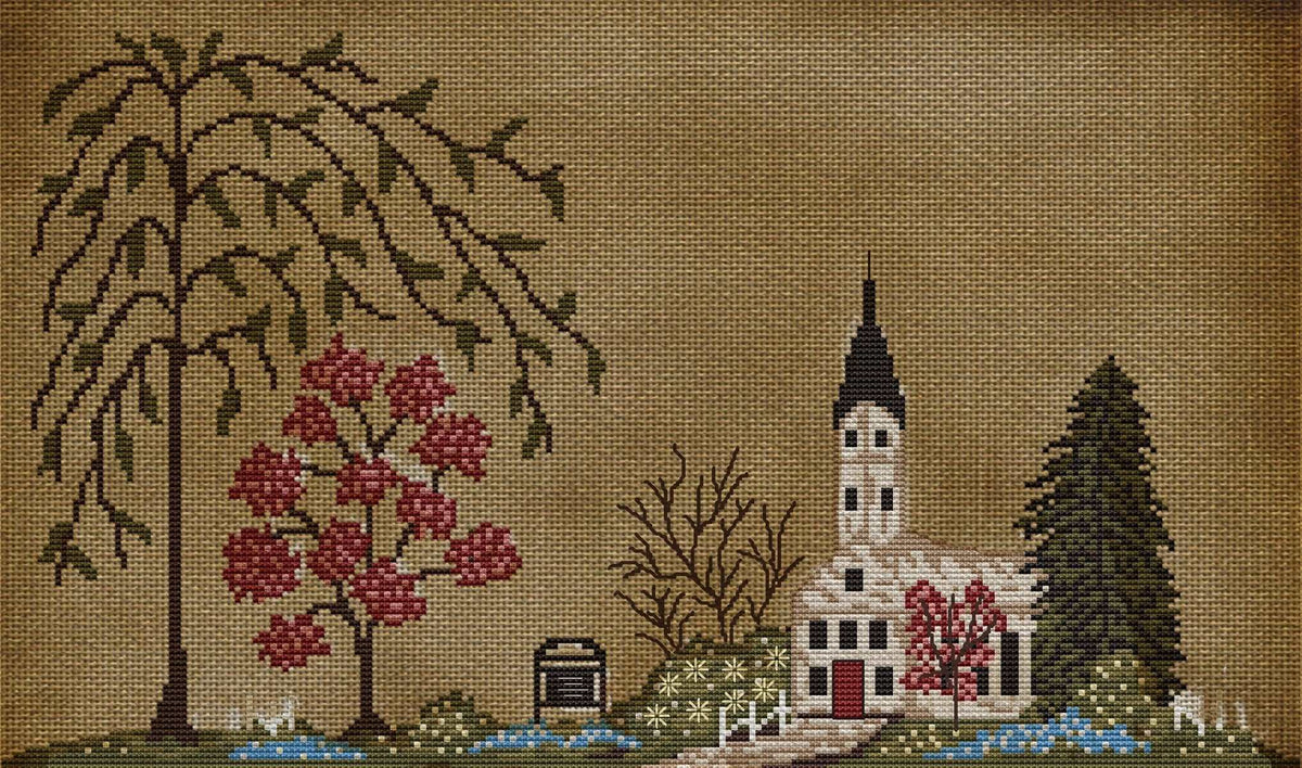 Little White Church -Spring -Cross Stitch Pattern (Formerly Amazing Gr ...